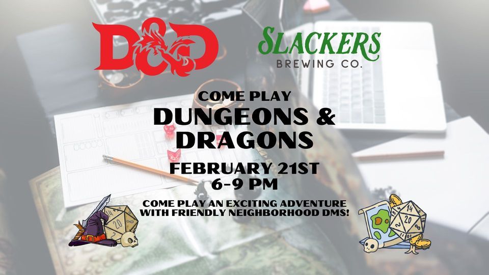 Dungeons & Dragons at Slackers Brewing Co., 12233 Ranch Rd 620 N #204 ...