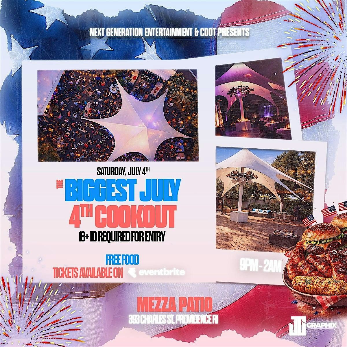 THE BIGGEST JULY 4TH COOKOUT !, Mezzo Lounge, providence, 4 July to 5 ...