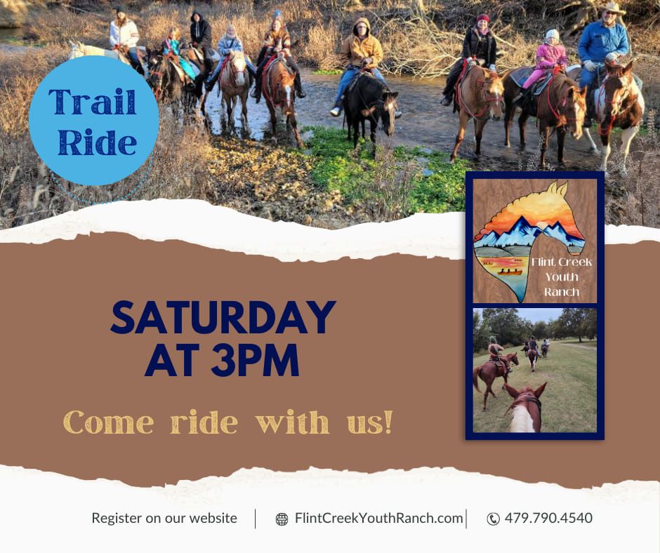 Horseback Trail Ride, Flint Creek Youth Ranch, Siloam Springs, 20 ...