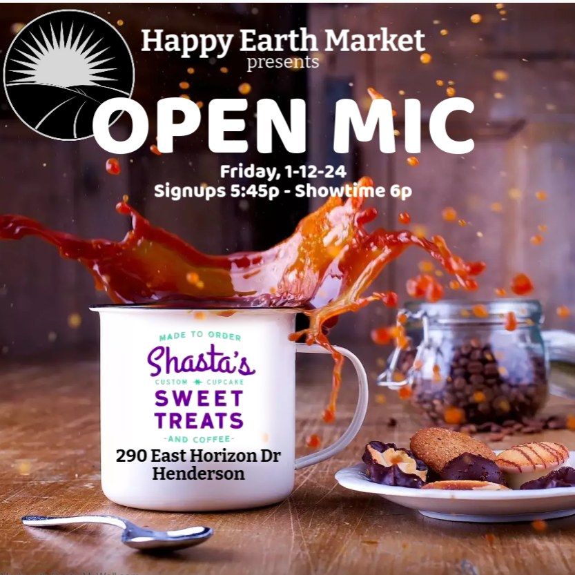 OPEN MIC , Shasta's Sweet Treats & Coffee, Henderson, January 12 2024 ...