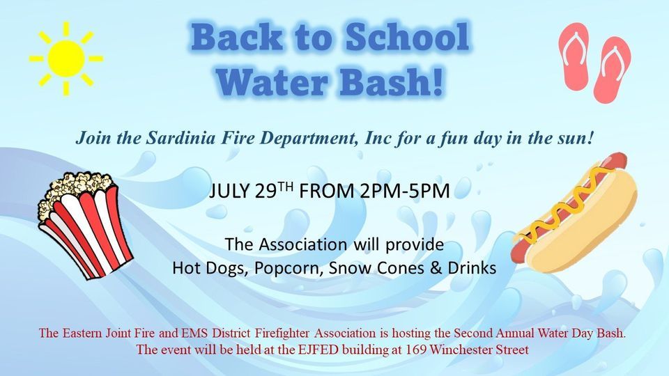 Back to School Water Day Bash, Eastern Joint Fire and EMS District ...