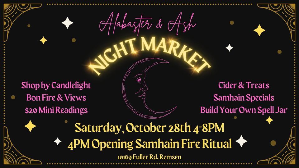 Alabaster & Ash Samhain Night Market , Alabaster & Ash, Holland Patent ...