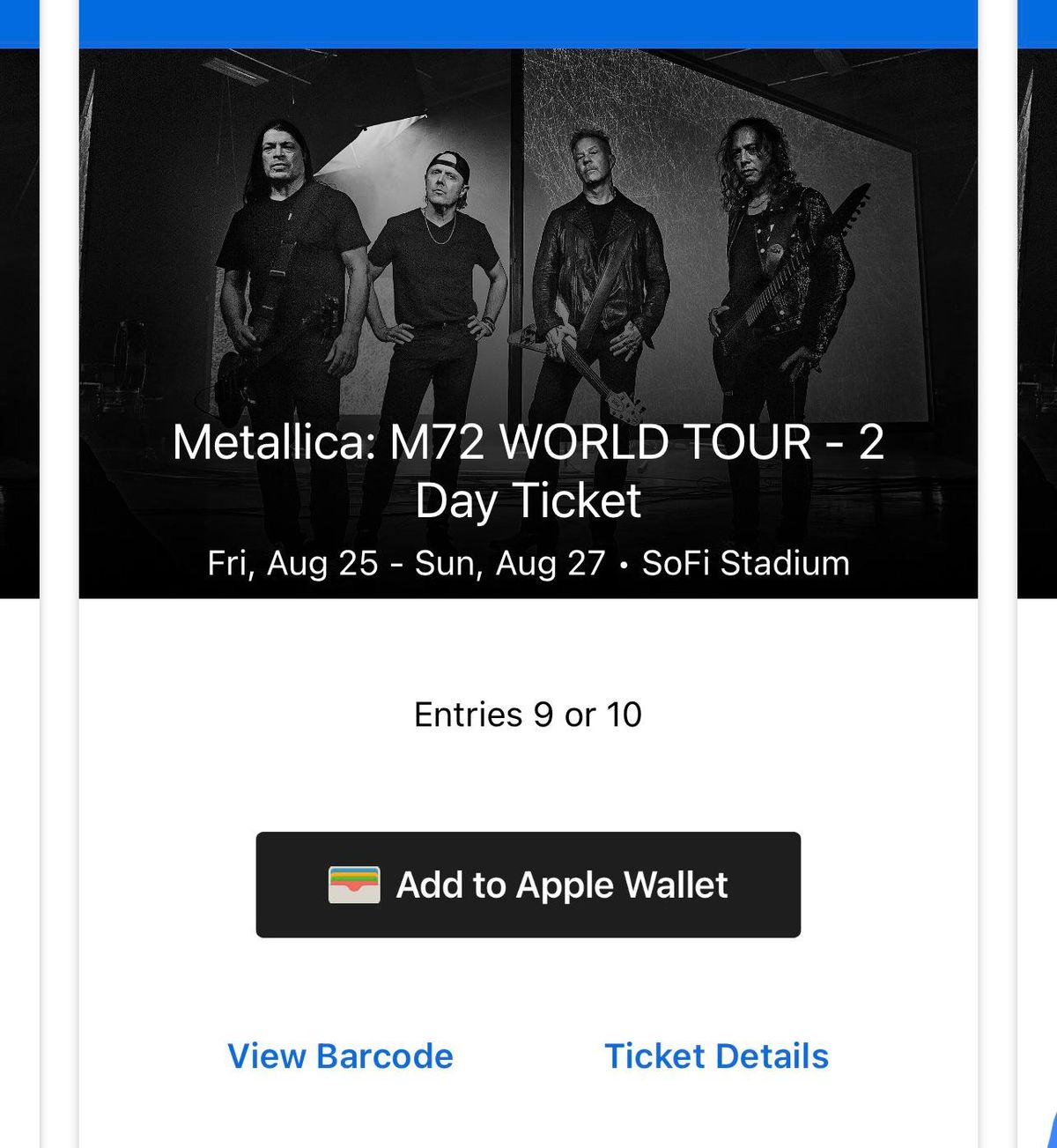 Metallica - 2 Day Pass, Soldier Field, Chicago, 10 May 2024 | AllEvents.in